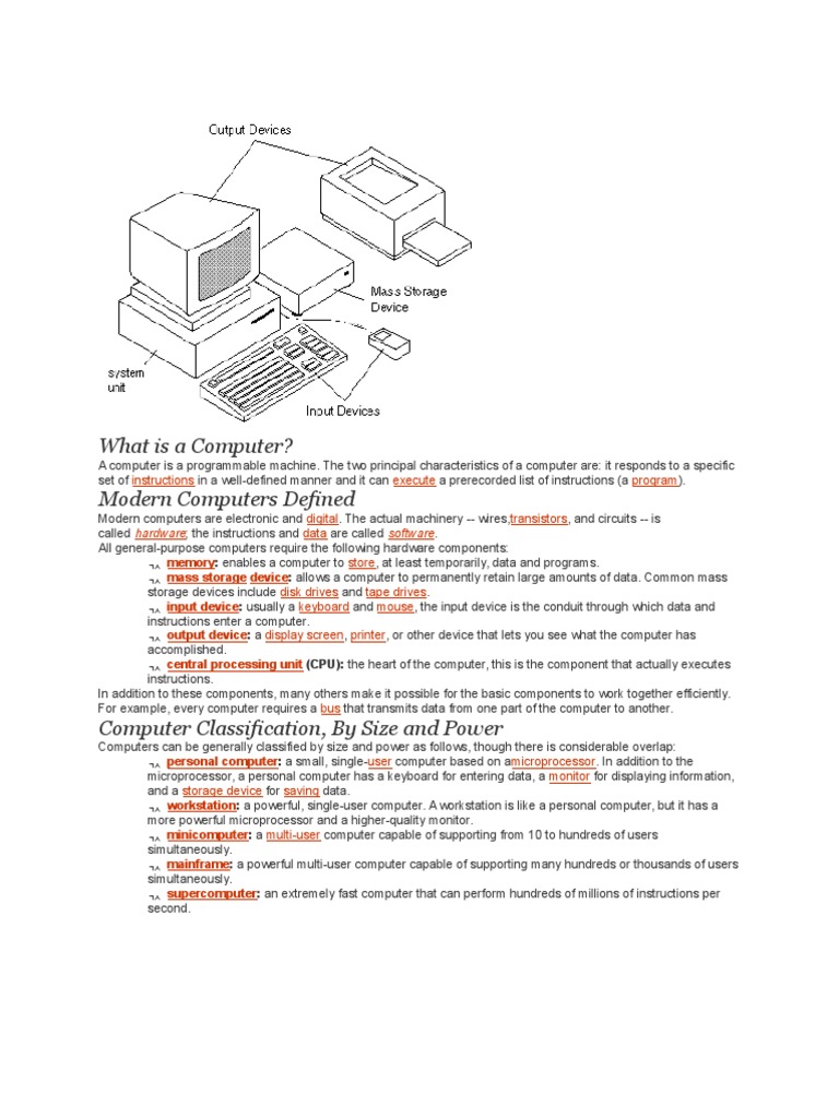 What Is A Computer | PDF | Disk Storage | Computer Hardware
