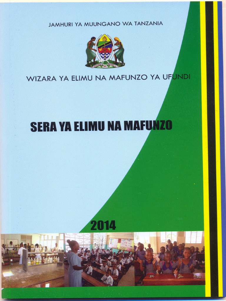 SERA MPYA YA ELIMU NA MAFUNZO TANZANIA