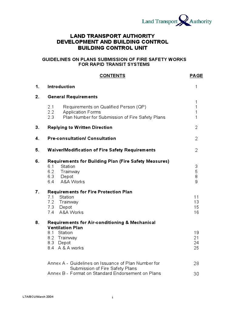 Guide To Submission of Fire Safety Plans | Download Free PDF | Fire ...