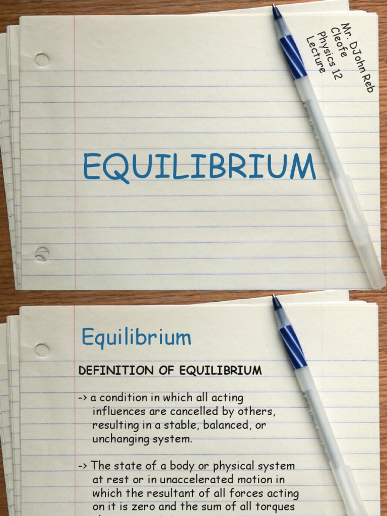 Understanding Equilibrium in Physics | PDF | Suspension (Vehicle ...