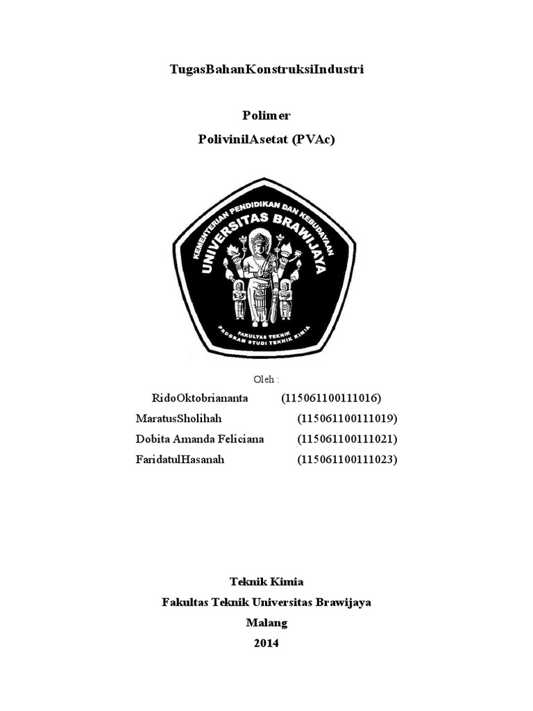 Tugas Bahan Konstruksi Industri PVAc | PDF | Griya & Taman