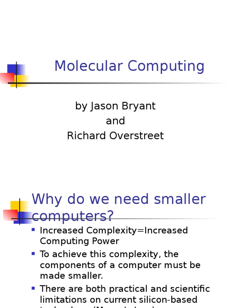 Molecular Computing with Molecular Switches | PDF | Molecules | Switch
