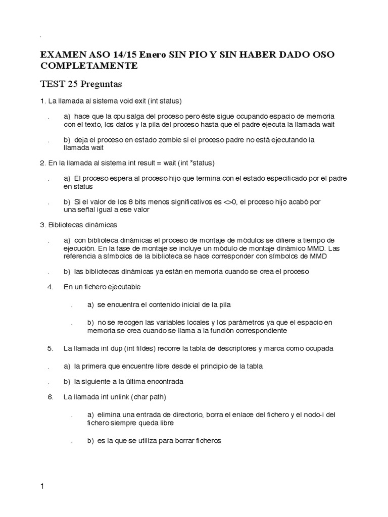 Examen Aso Enero 15 | PDF | Archivo de computadora | Informática Examen Aso Enero 15 | PDF | Archivo de computadora | Informática