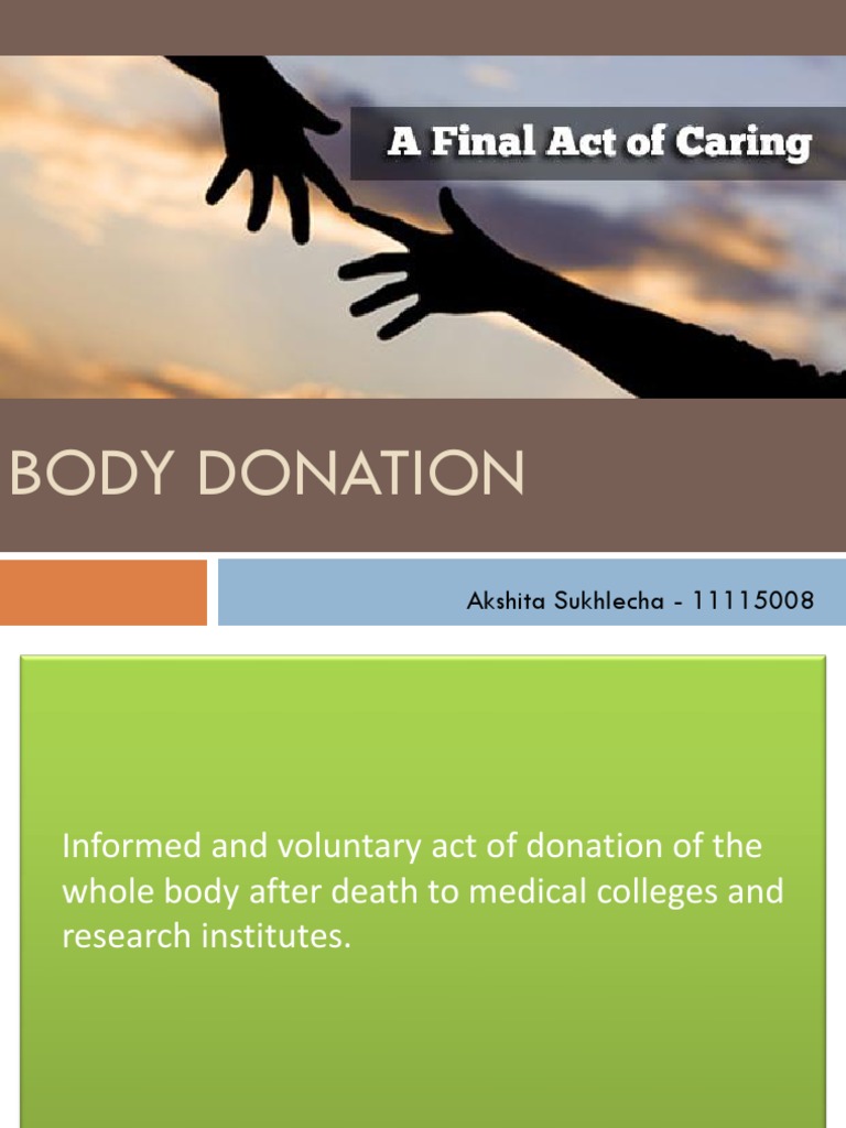 Importance of Body Donation Awareness | PDF