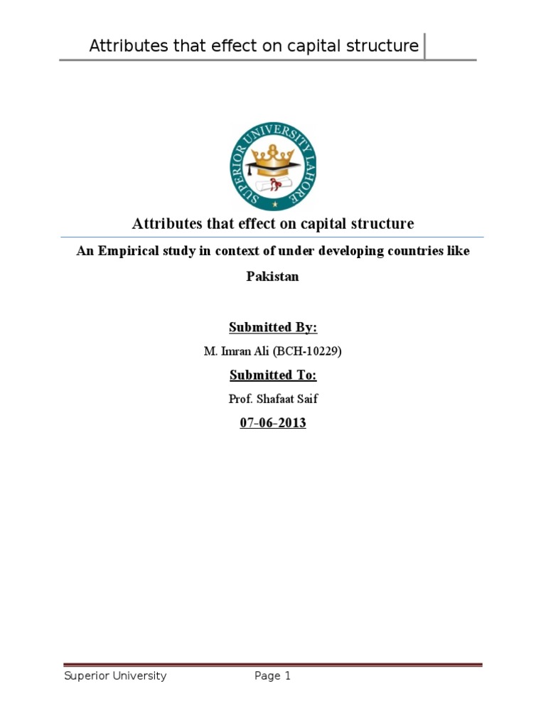 Capital Structure | Download Free PDF | Capital Structure | Dividend