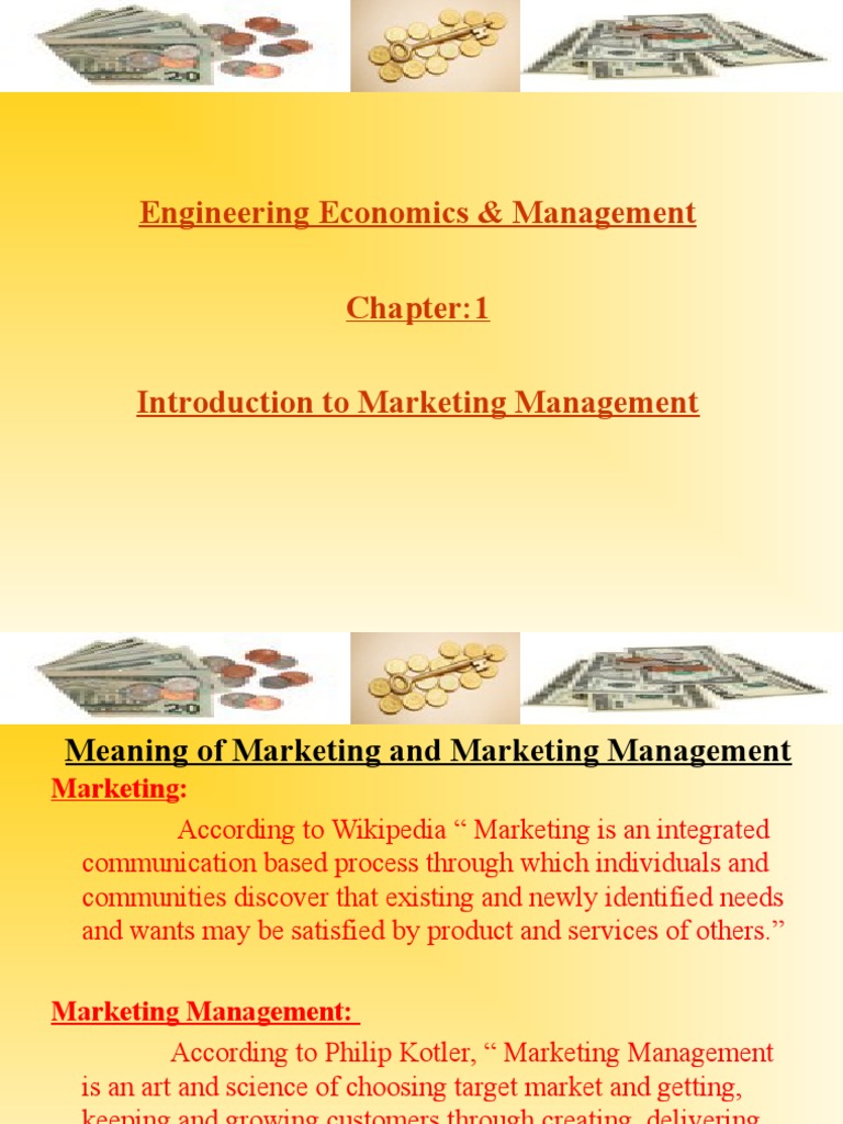 Introduction To Marketing Management | PDF | Time Series | Forecasting