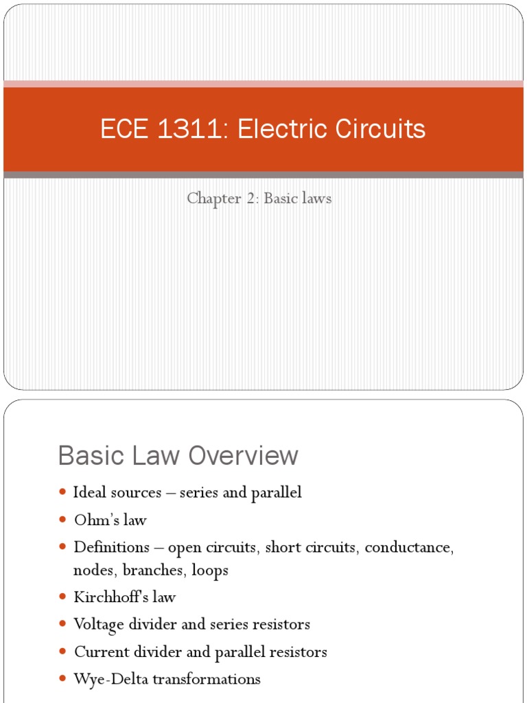 Electric Circuit Note Chapter 2 PDF | PDF | Series And Parallel ...