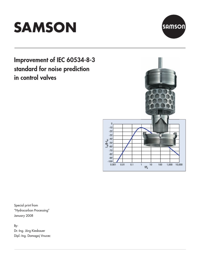 IEC-60534-8-3 Standard for Noise Prediction in Control Valves | Mach ...