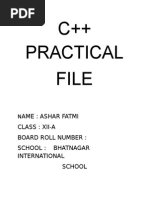 Comp Science Practical File 12th class | Computer Data | Areas Of Computer Science