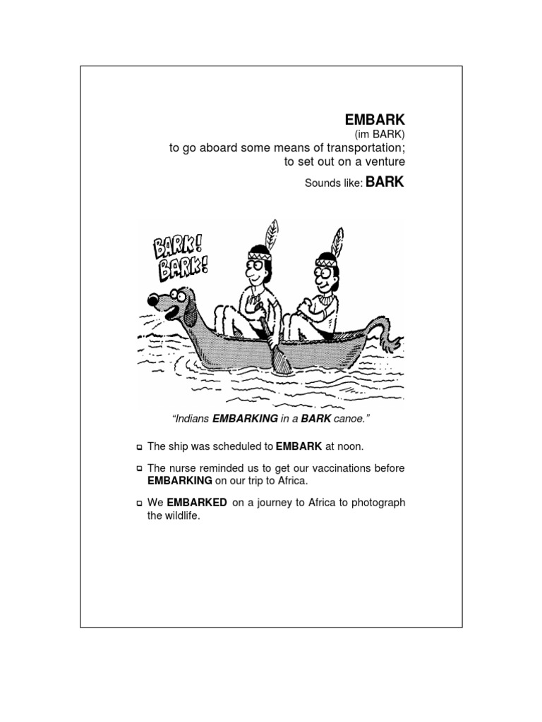 Understanding "Embark" and Its Uses | PDF