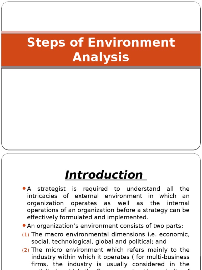 Steps of Environment Analysis | Forecasting | Strategic Management