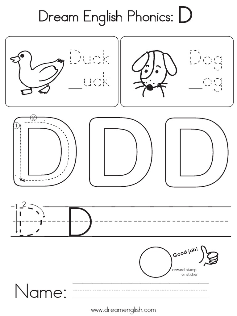 Phonics Practice with 'D' Words | PDF | Foreign Language Studies
