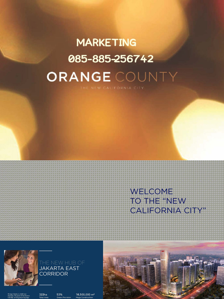Orange County Lippo Cikarang Master Plan | PDF