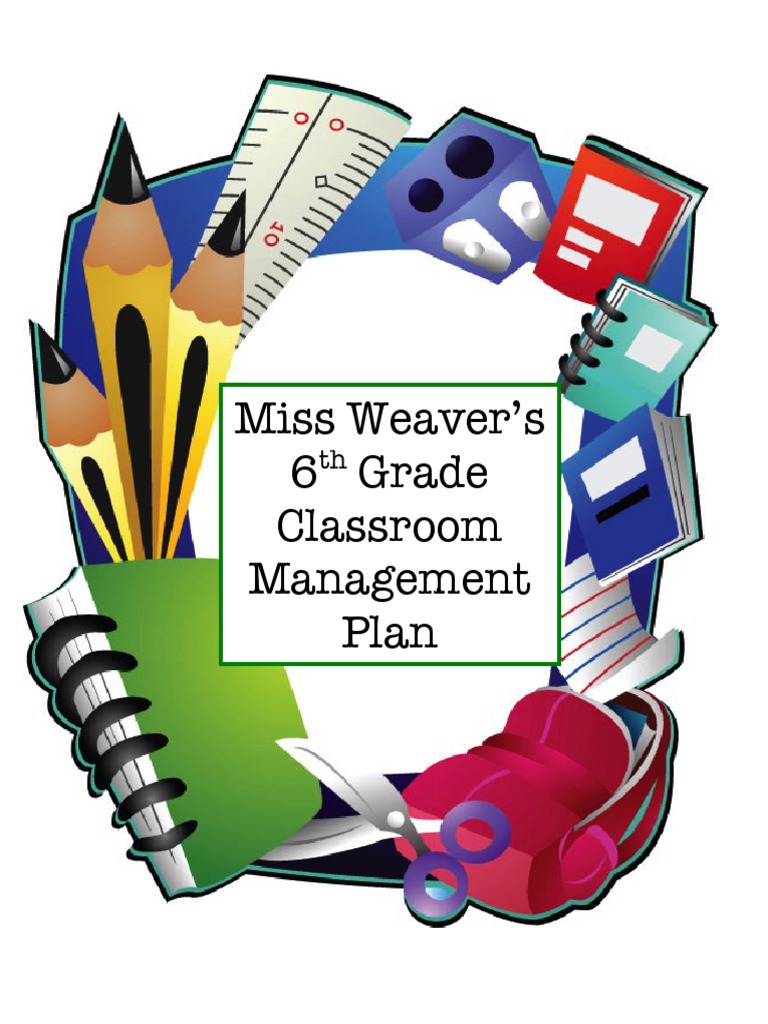 6th Grade Classroom Management Plan | PDF | Classroom | Homework