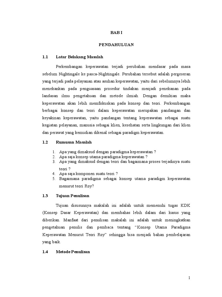 Paradigma Keperawatan | PDF