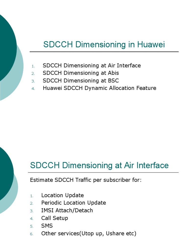 Sdcch Dimensioning In Huawei Pdf Short Message Service