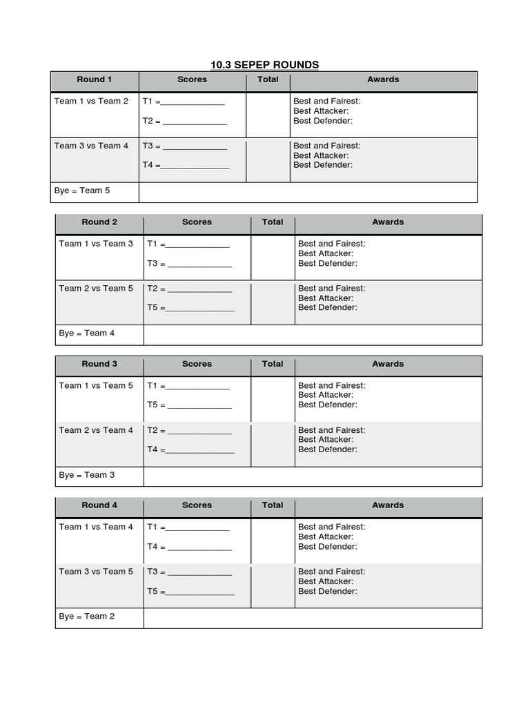 10 3 Sepep Rounds | PDF