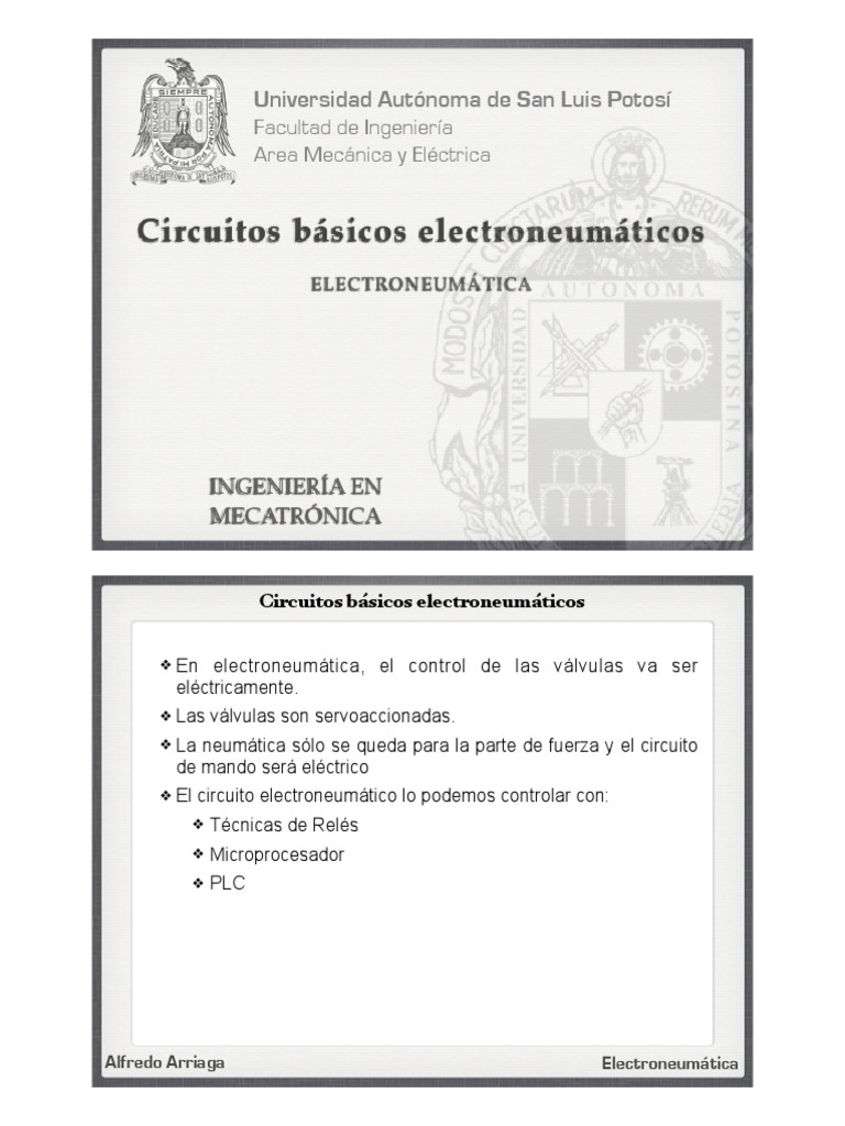 Circuitos Basicos Electroneumatica | PDF | Relé | Ingenieria Eléctrica