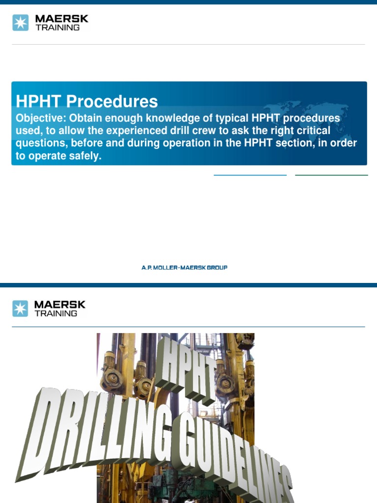 13A HPHT Procedure Presentation 20130420 | PDF | Drilling Rig | Pump