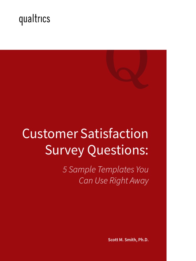 5 Customer Satisfaction Survey Templates | PDF | Market (Economics ...