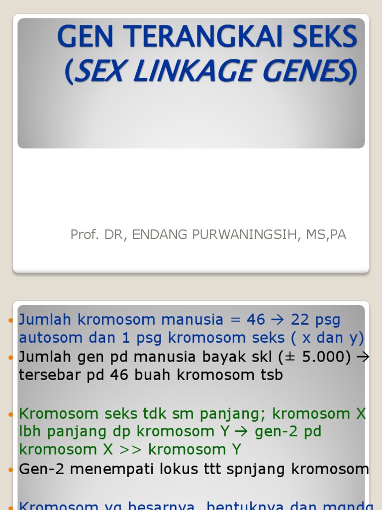 Sex Linkage Genes Pdf Pdf