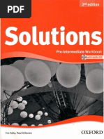 Solutions 2nd Ed - Pre-Int - WB Answers | PDF | Language Arts ...