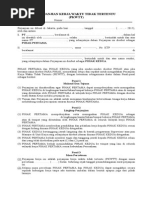 Perjanjian Surat Kontrak Kerja Magang | PDF