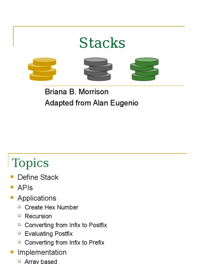 Stacks Infix Postfix | PDF | Subroutine | Parameter (Computer Programming) Stacks Infix Postfix | PDF | Subroutine | Parameter (Computer Programming)