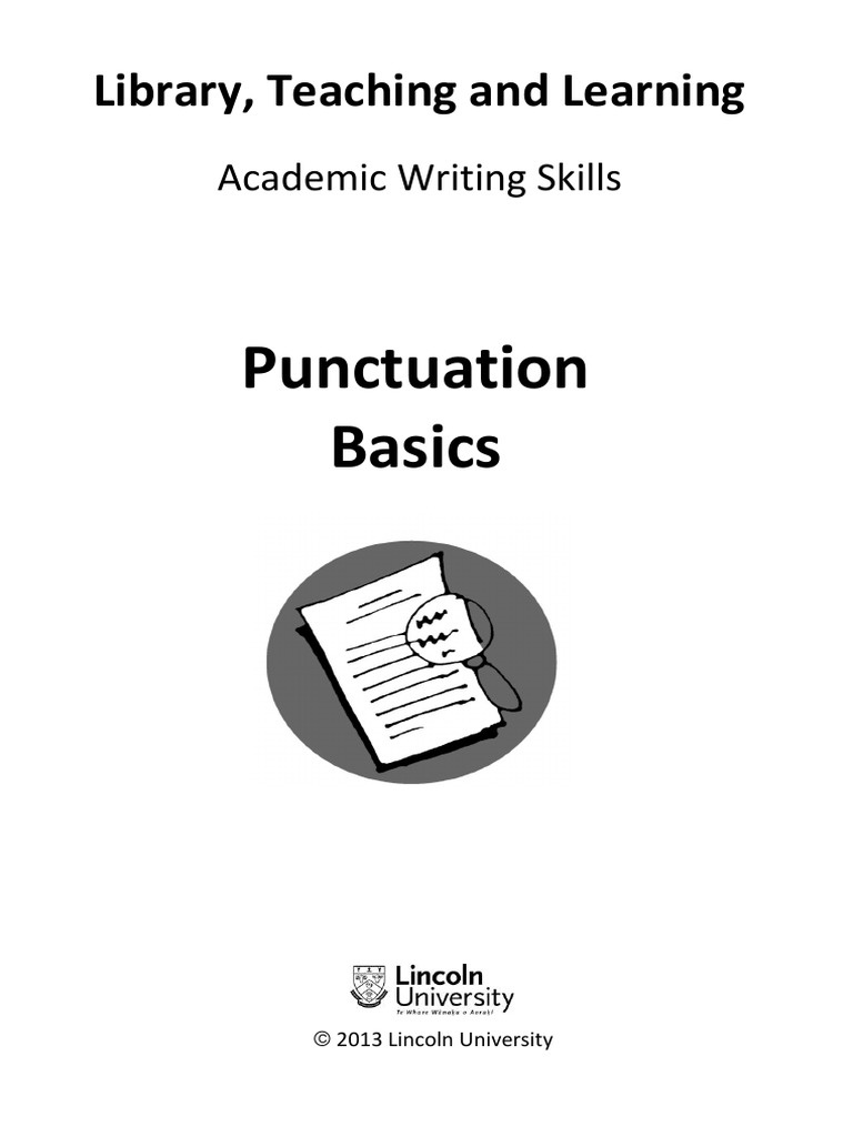 Academic Punctuation Guide | PDF