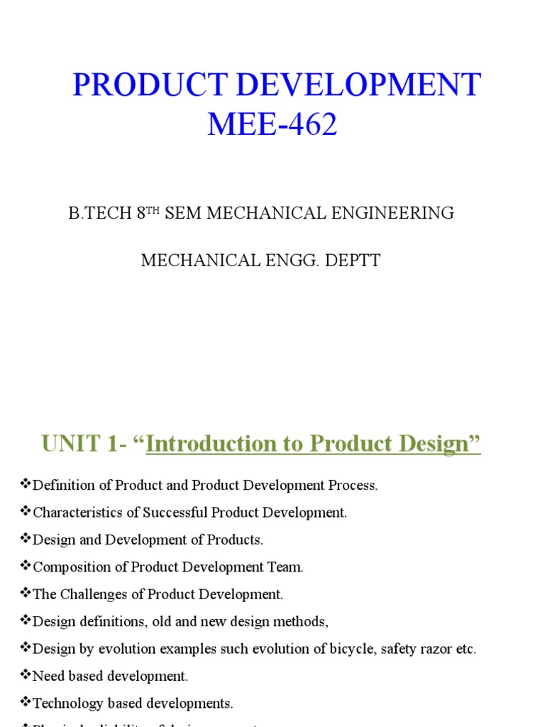 Product Development & Design | PDF | New Product Development ...