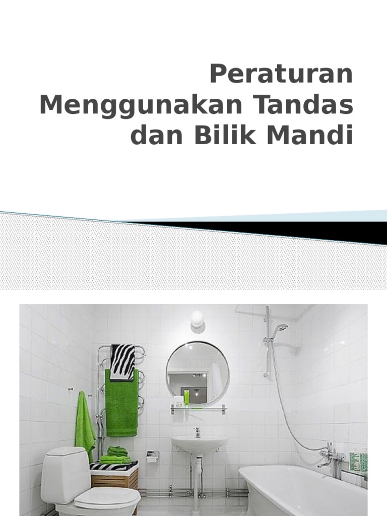 Peraturan Menggunakan Tandas Dan Bilik Mandi | PDF
