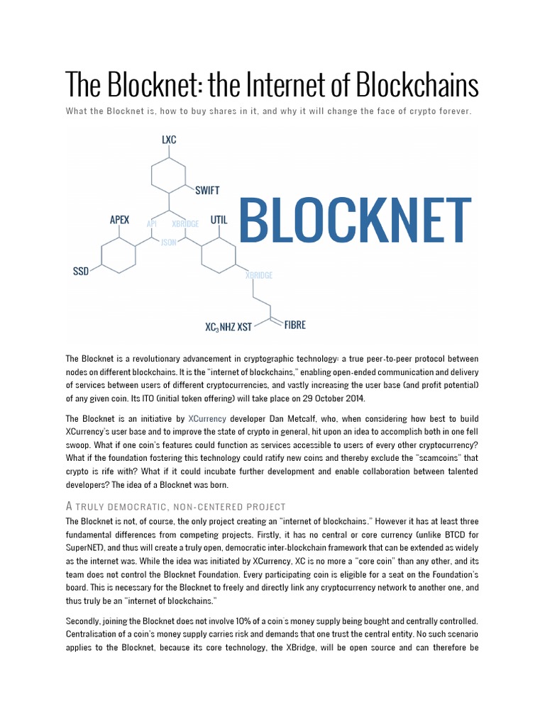 14-10-20 The Blocknet - How It Works and ITO Rules | PDF | Blockchain ...