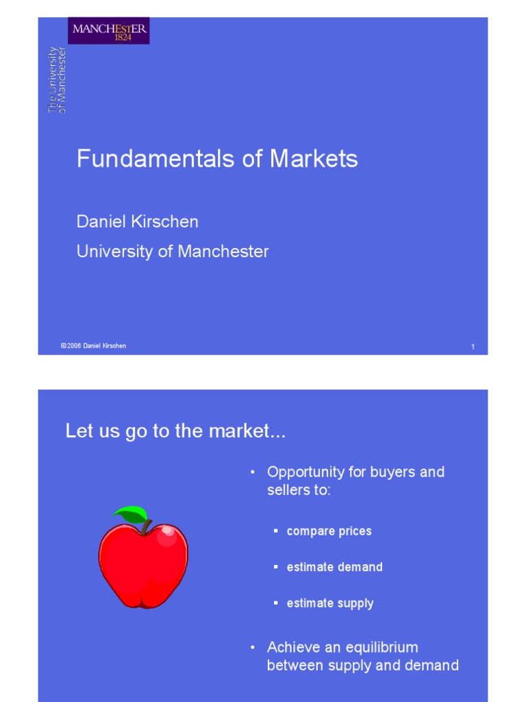 2-Fundamentals of Markets | PDF | Supply (Economics) | Demand