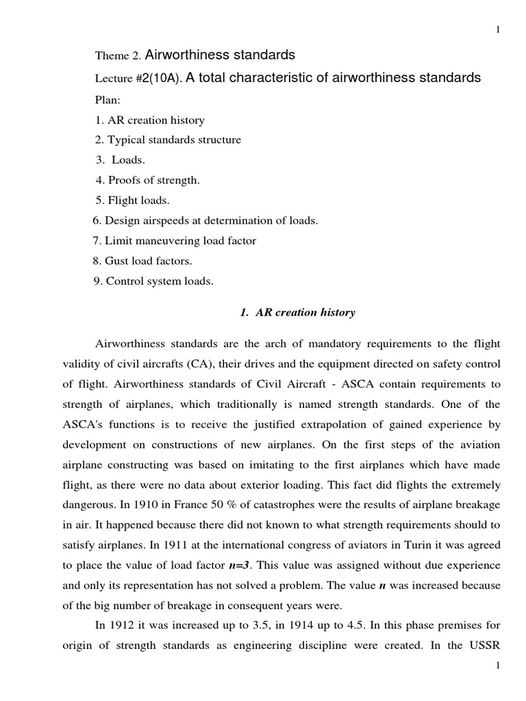 Airworthiness Standards | PDF | Structural Load | Airspeed