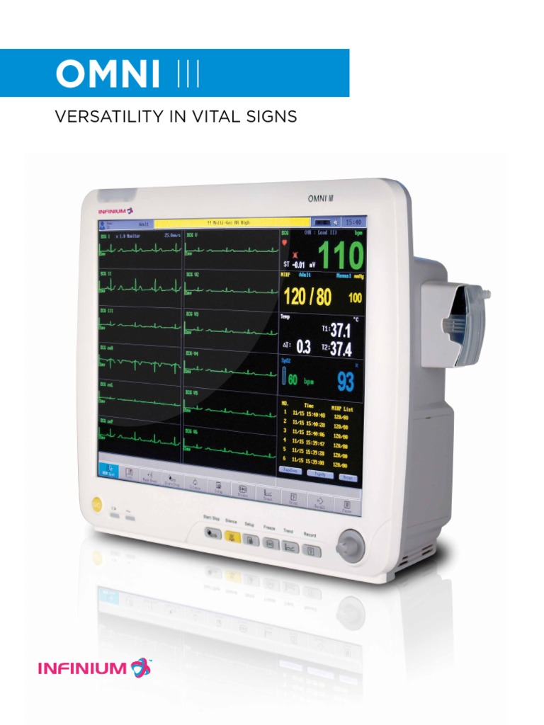 Omni Iii: Versatility in Vital Signs | PDF | Monitoring (Medicine ...