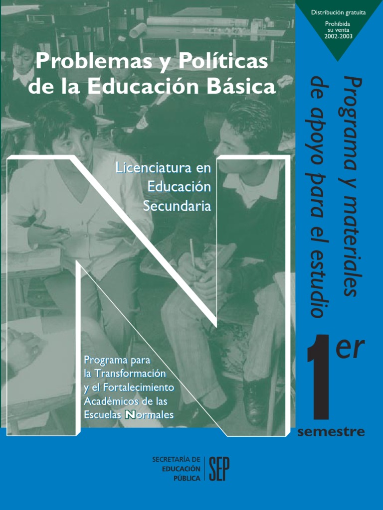 Problemas y Politicas de La Educación Básica | PDF | Educación primaria | Educación Secundaria