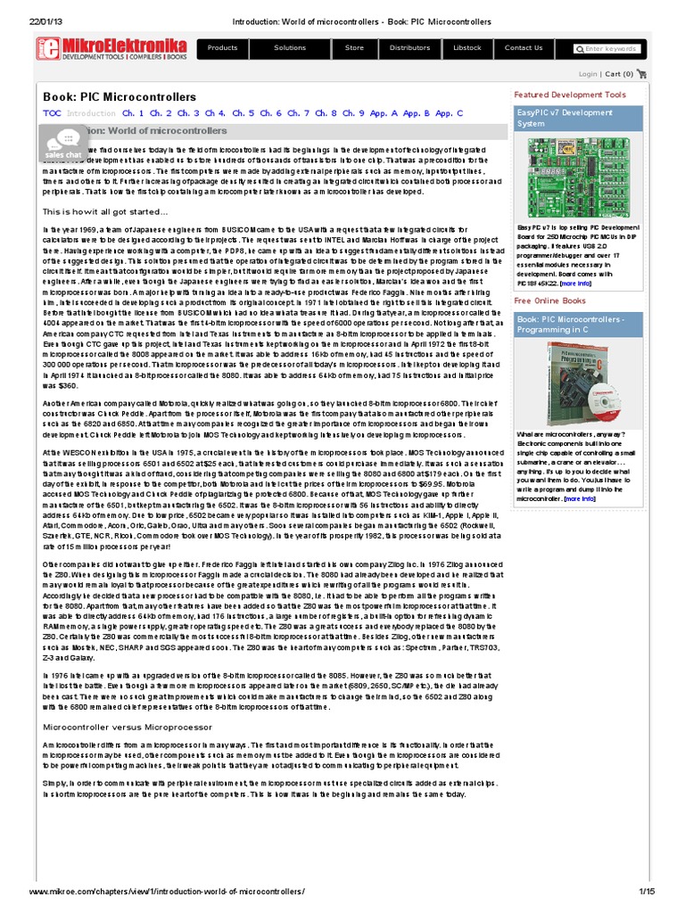 01 Introduction - World of Microcontrollers - Book - PIC ...