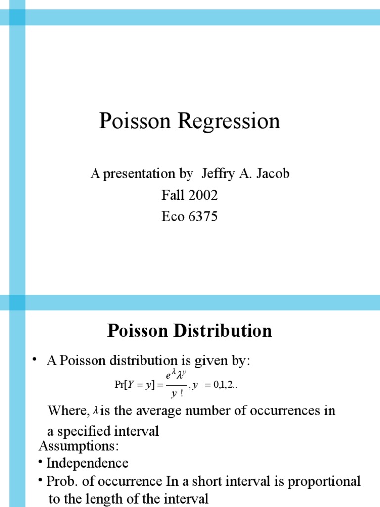 Poisson Regression in EViews for Count Data | PDF | Vector ...