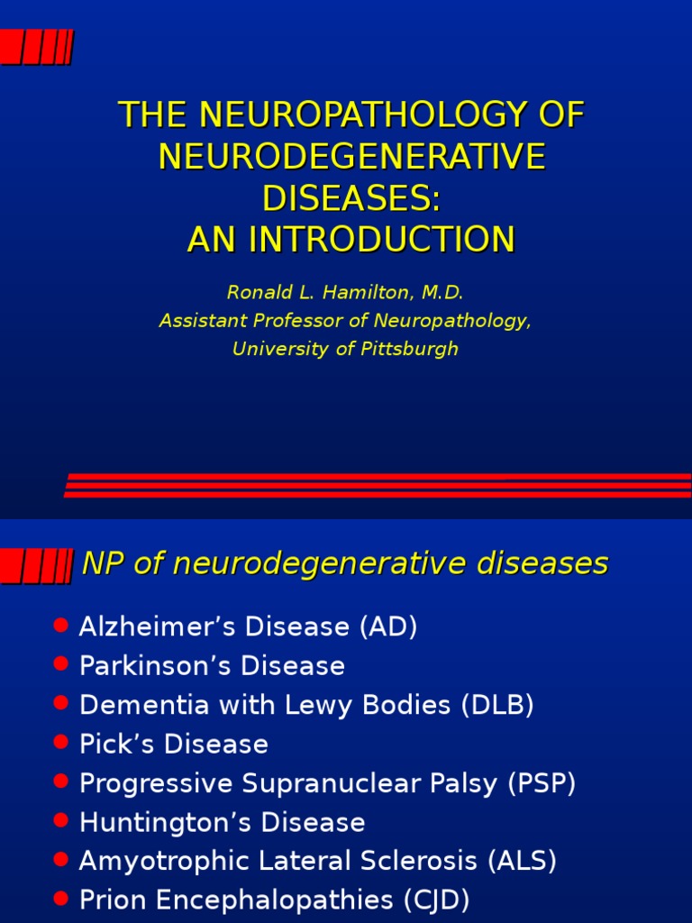 The Neuropathology of Neurodegenerative Diseases | PDF | Dementia ...