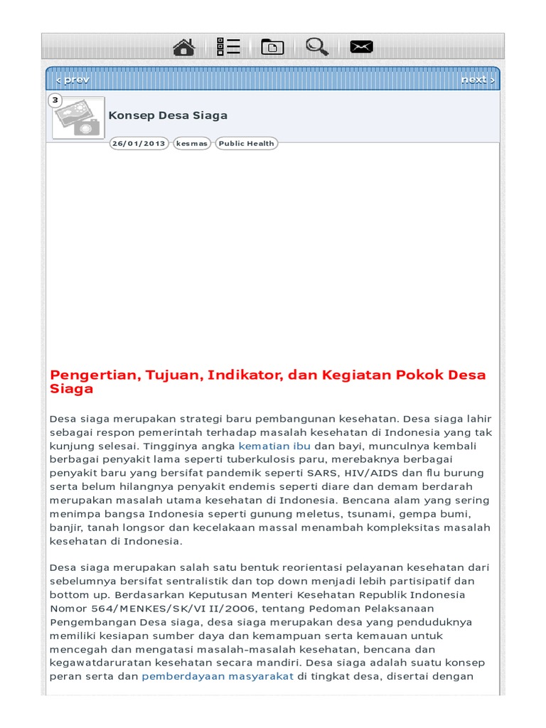 Konsep Desa Siaga - HTML | PDF