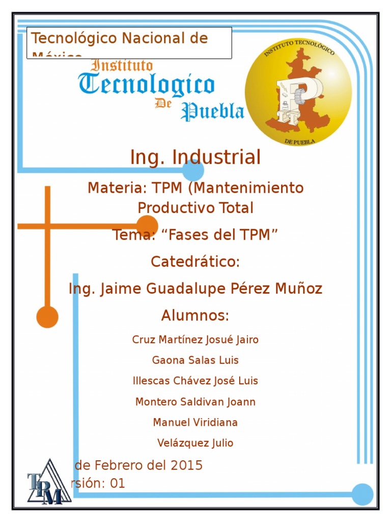 Fases Del TPM | PDF | Business | Science