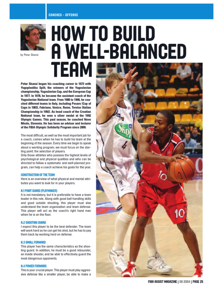 Building a Balanced Basketball Team | PDF | Basketball Positions | Sports
