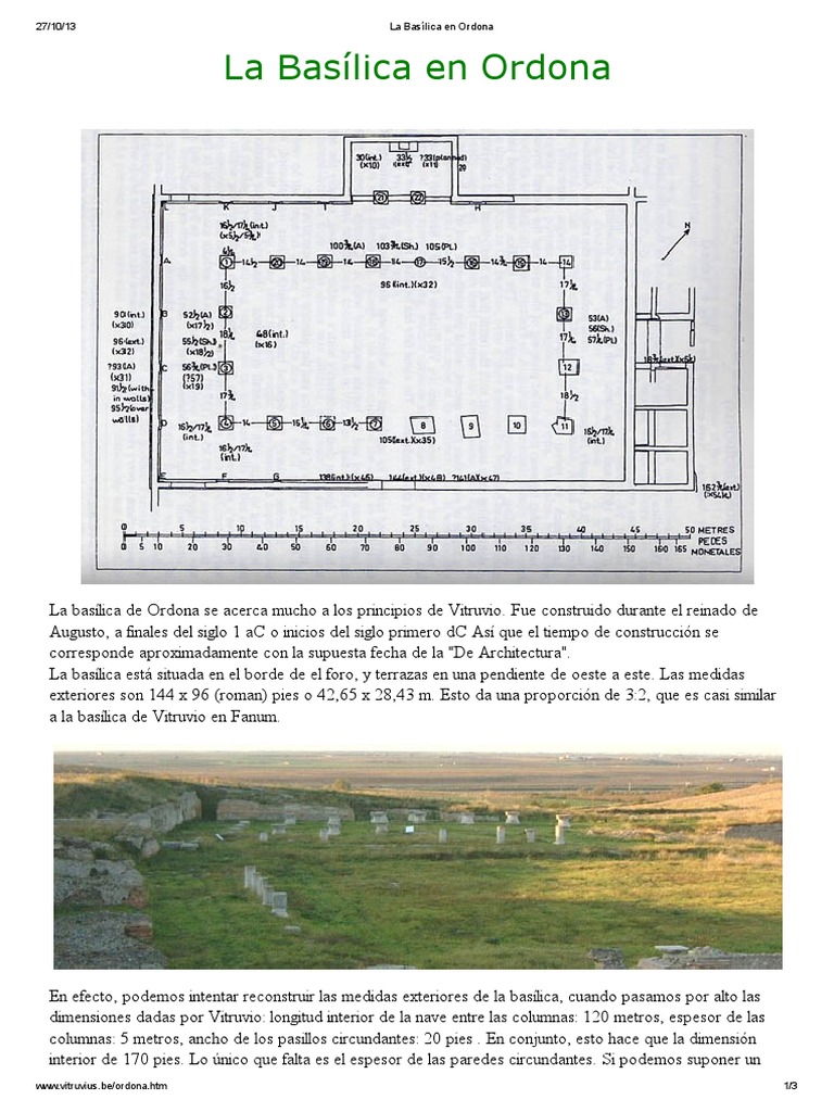 La Basílica en Ordona | PDF | Pie (unidad) | Science