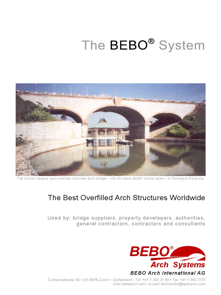 BEBO ARCH SYSTEM The Best Overfilled Arch Structures Worldwide | PDF ...