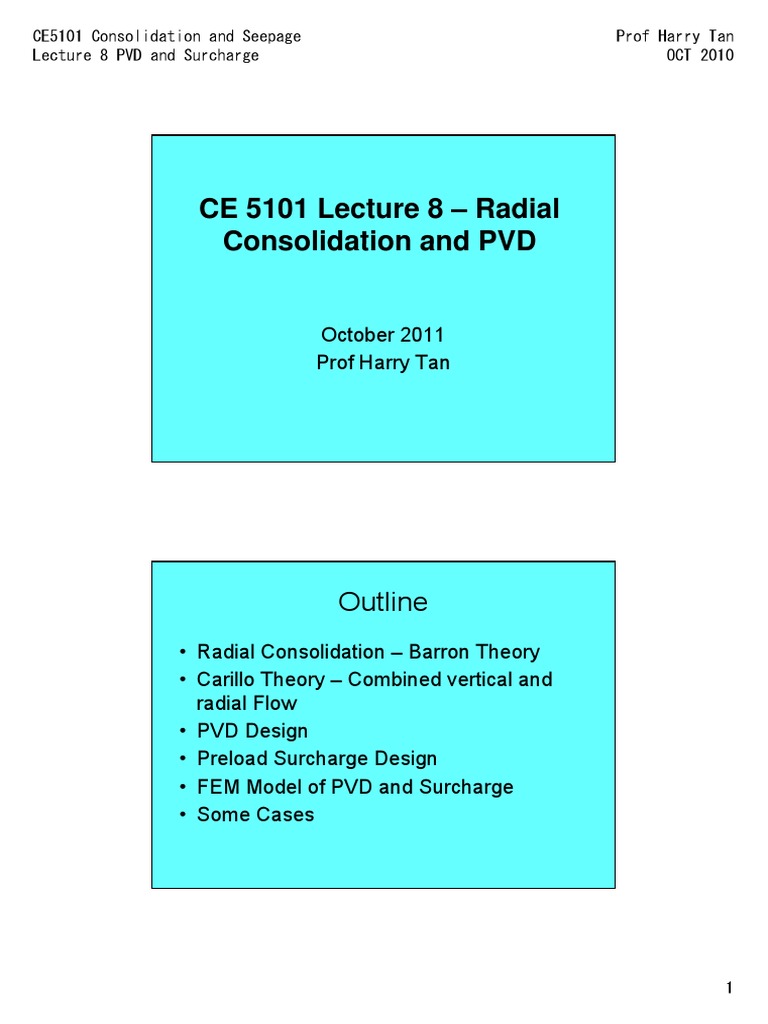 PVD Surcharge Preloading Techniques | PDF | Soil Mechanics | Sedimentology