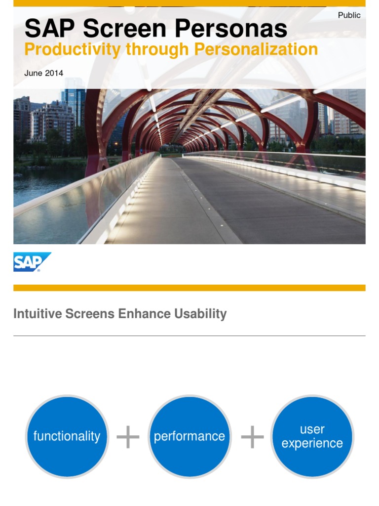 SAP Personas Overview | PDF | Plug In (Computing) | Business Process