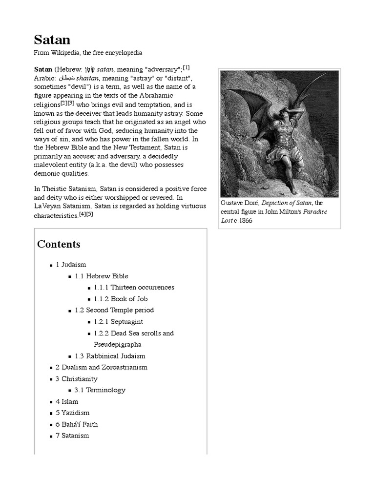 Satan | PDF | Satan | Satanism