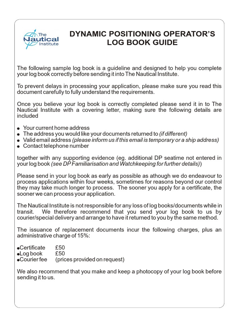 Guide To Logbook Completion v7 | PDF | Business