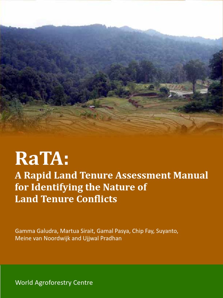 A Rapid Land Tenure Assessment Manual | PDF | Reducing Emissions From ...