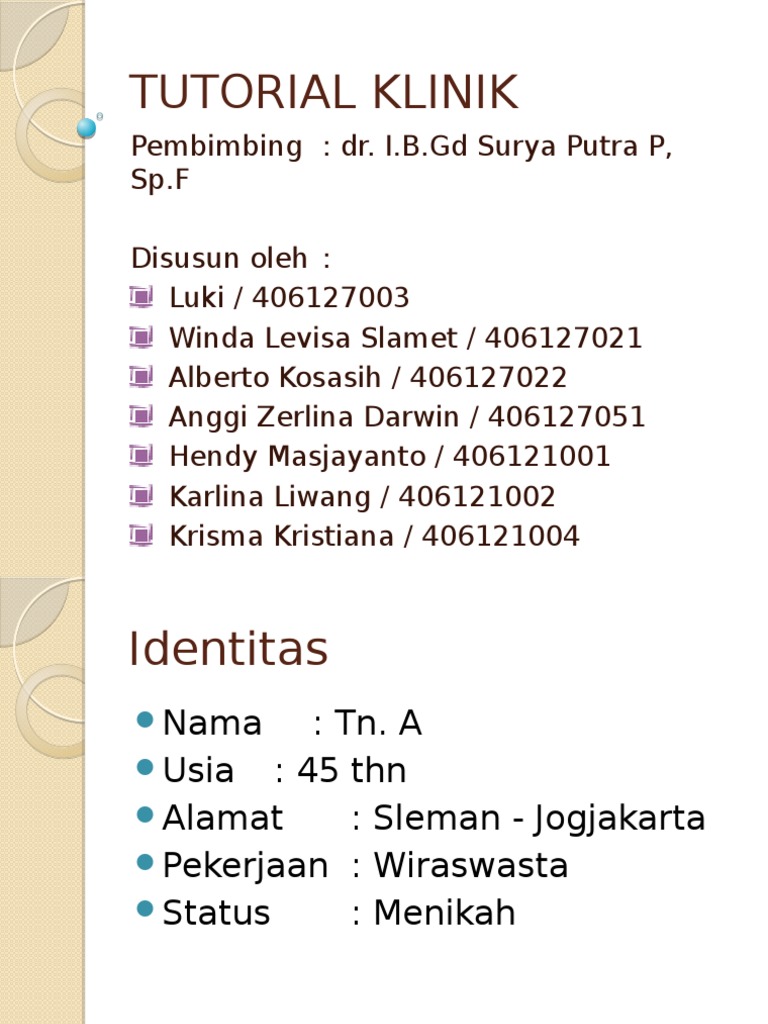 Tutorial Klinik Forensik | PDF | Sains & Matematika